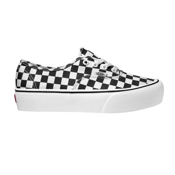 Vans | Shoes | Vans Platform Black White Checkerboard Lace Up Sneakers ...